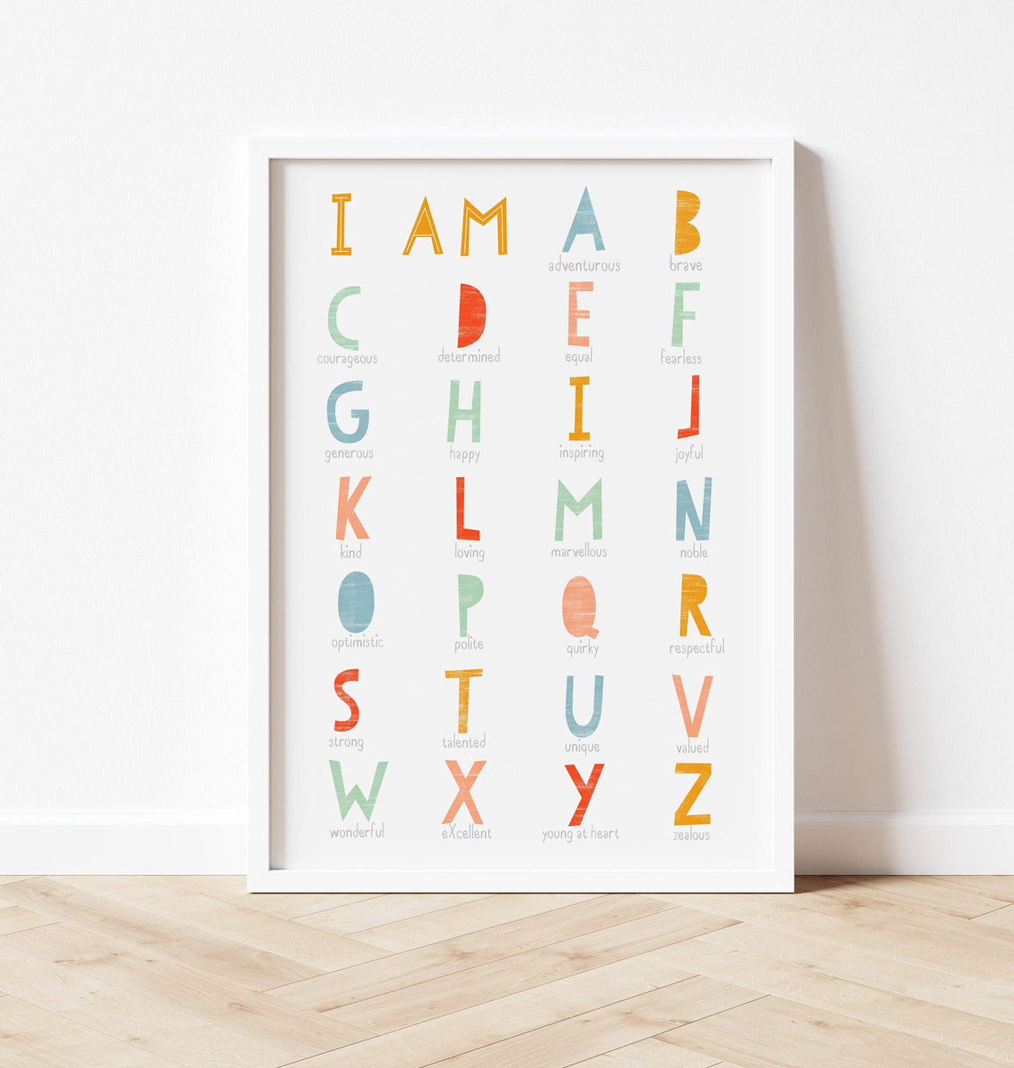 Affirmations Alphabet Poster – Little Doodle