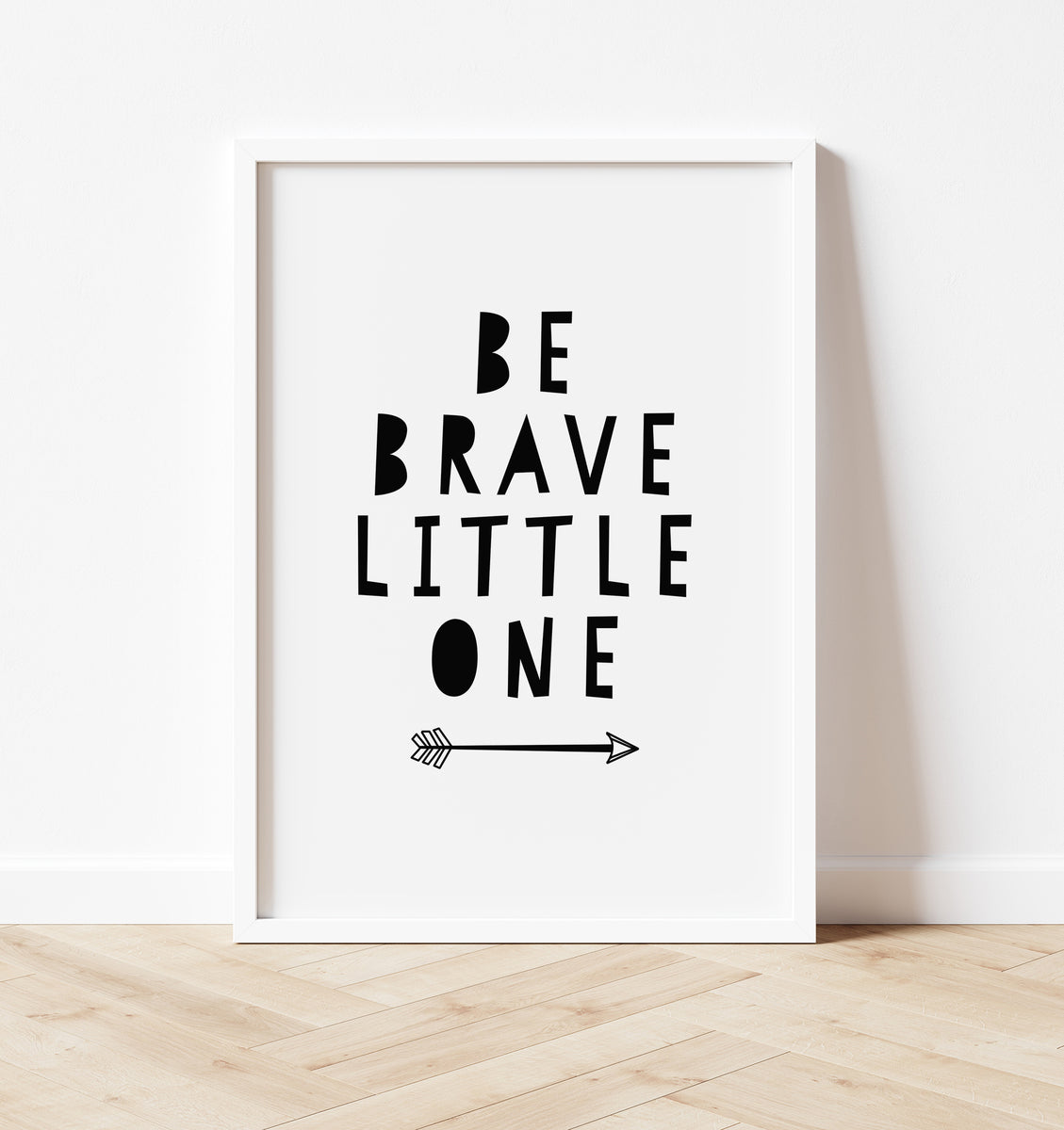 'Seconds' - Be Brave Quote Print – Little Doodle