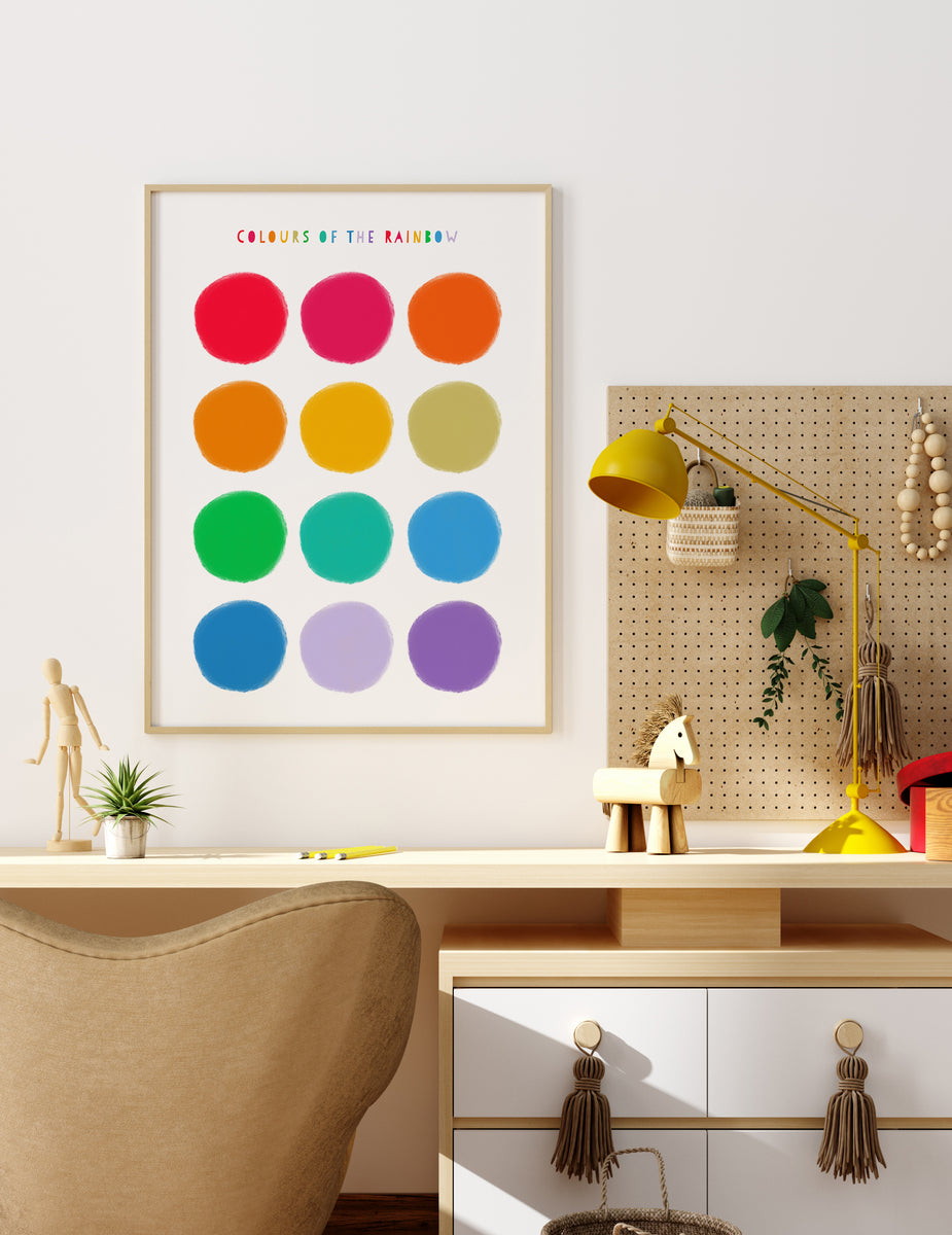 Colours Poster - Bright – Little Doodle
